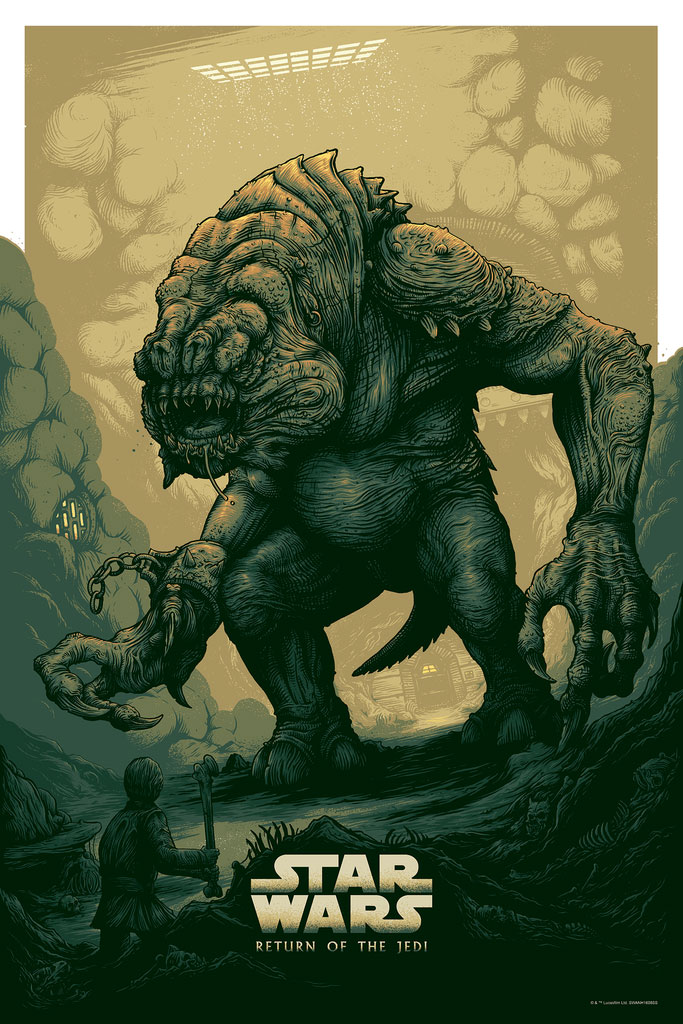 Star Wars Trilogy Creatures by Alex Hovey - Poster Pirate