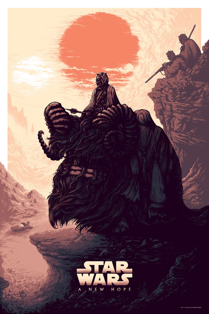 Star Wars Trilogy Creatures by Alex Hovey - Poster Pirate