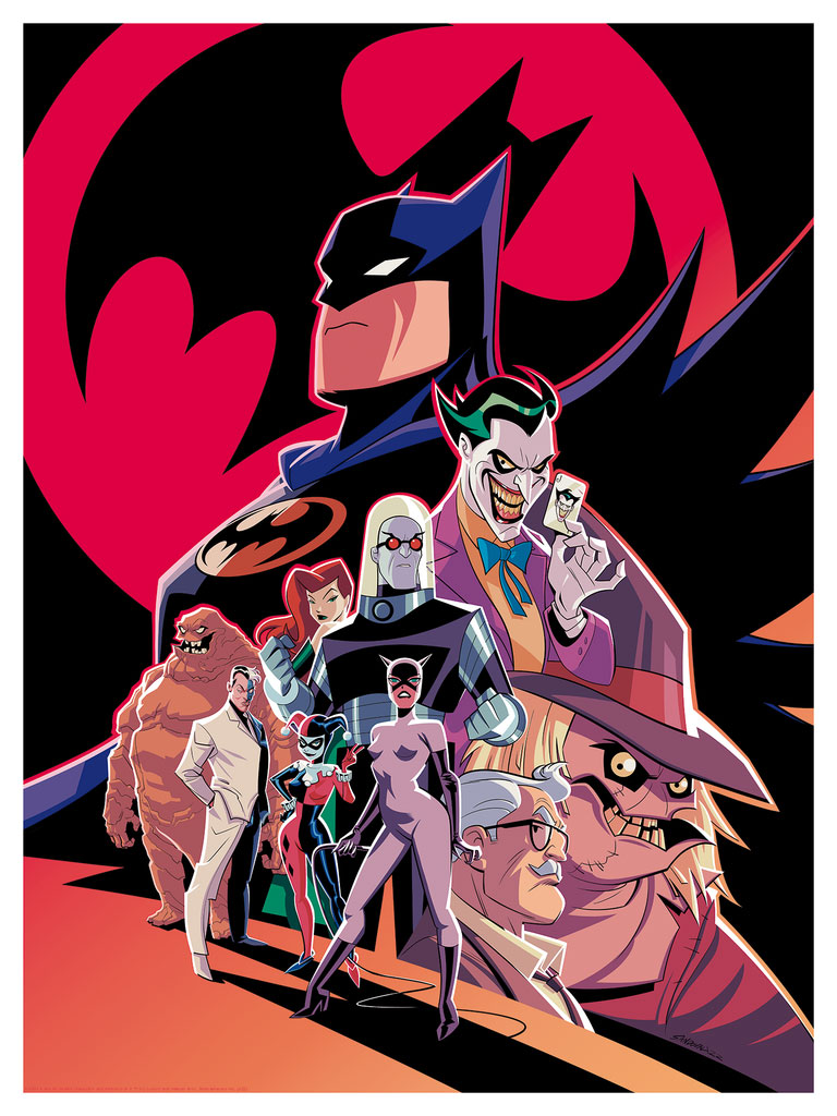 Space Jam by Tom Whalen & Batman: TAS by Sergio Sandoval - Poster Pirate