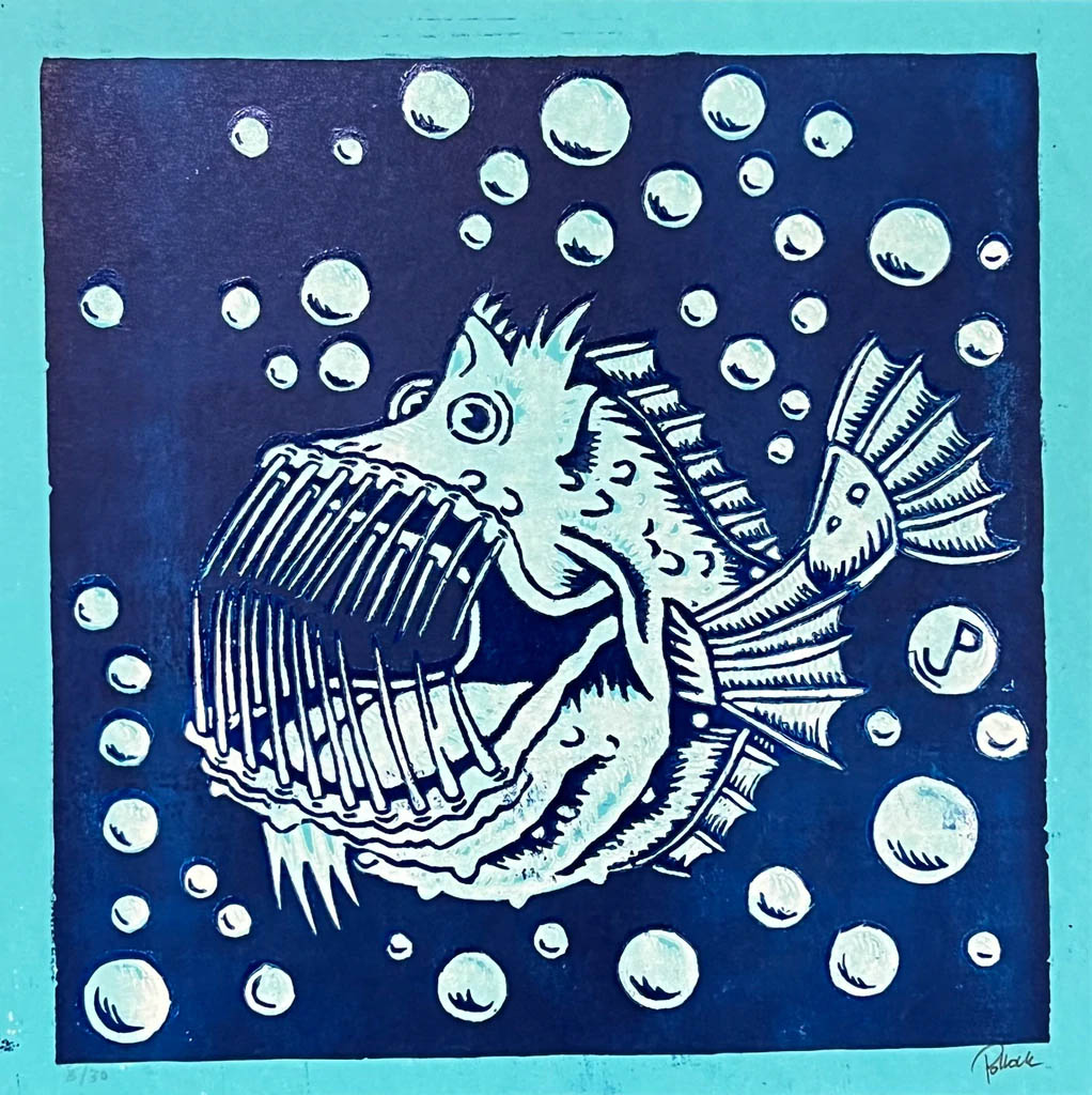 Fruit Fish by Jim Pollock - Poster Pirate