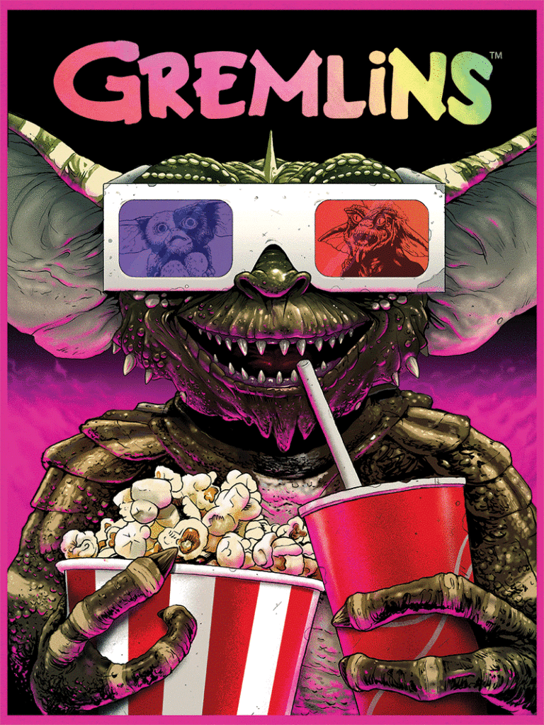 Gremlins by Hans Woody, Casey Booth & Monkey Mouth - Poster Pirate