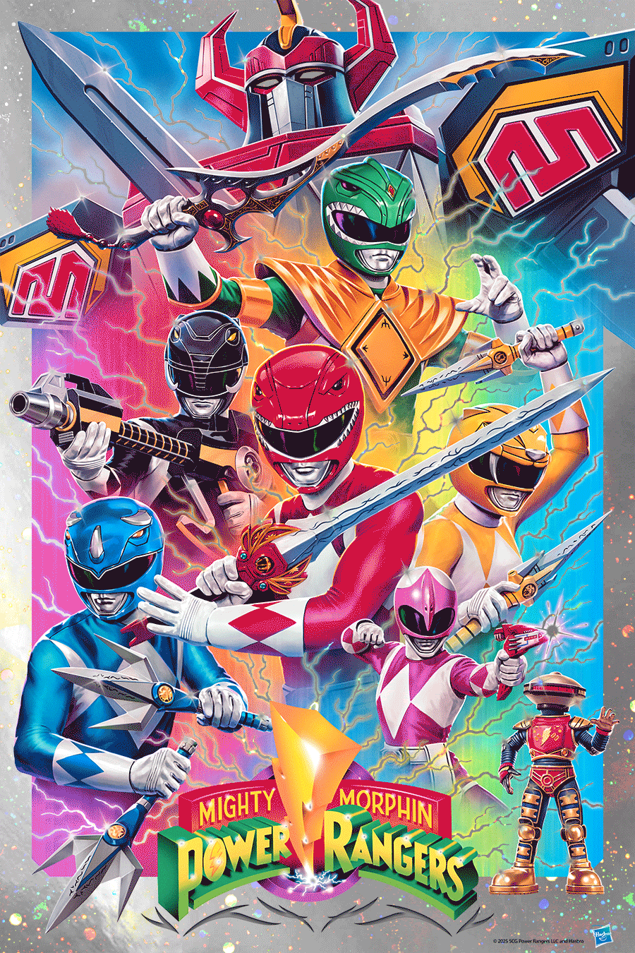 Mighty Morphin Power Rangers by Tom Walker - Poster Pirate